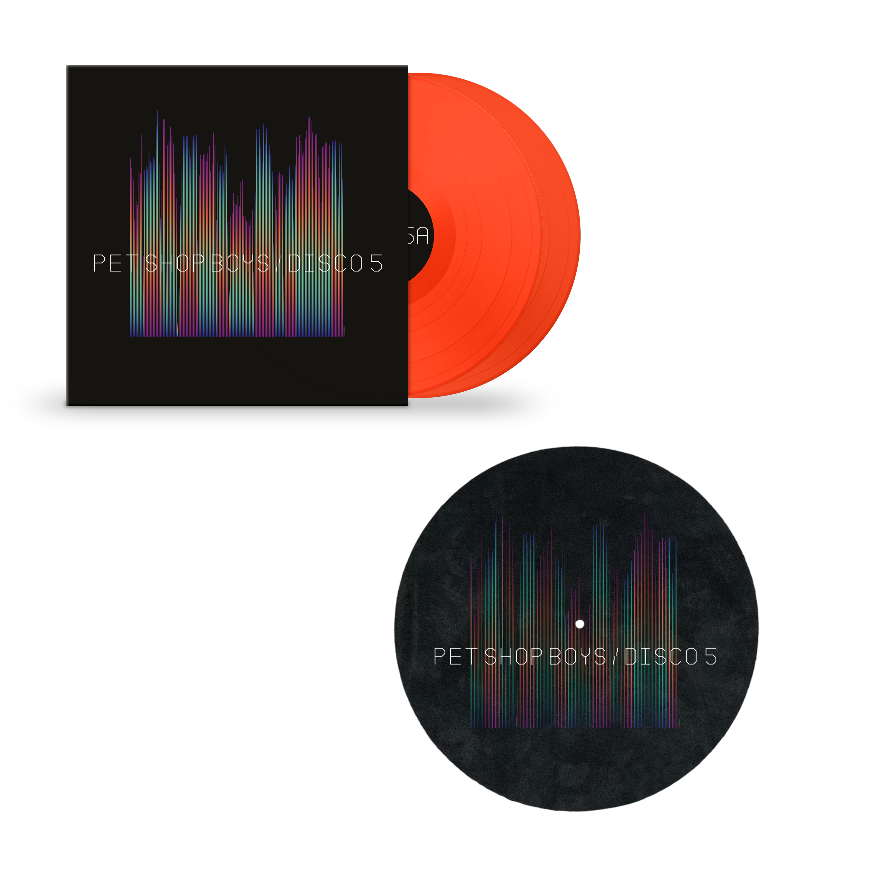 Disco 5 Orange Vinyl and Slipmat bundle